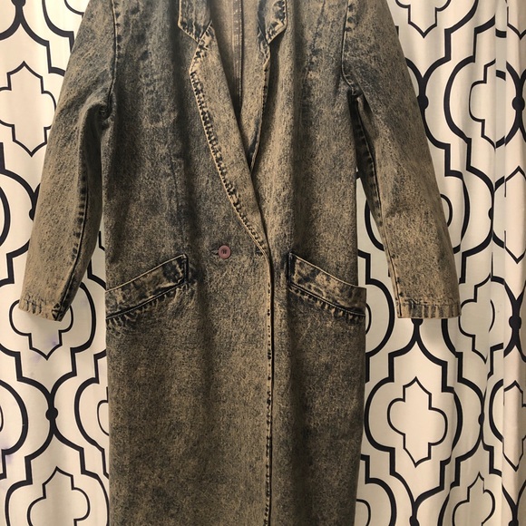 Silver Jeans | Jackets & Coats | Vintage Silver Acid Wash Denim Full ...